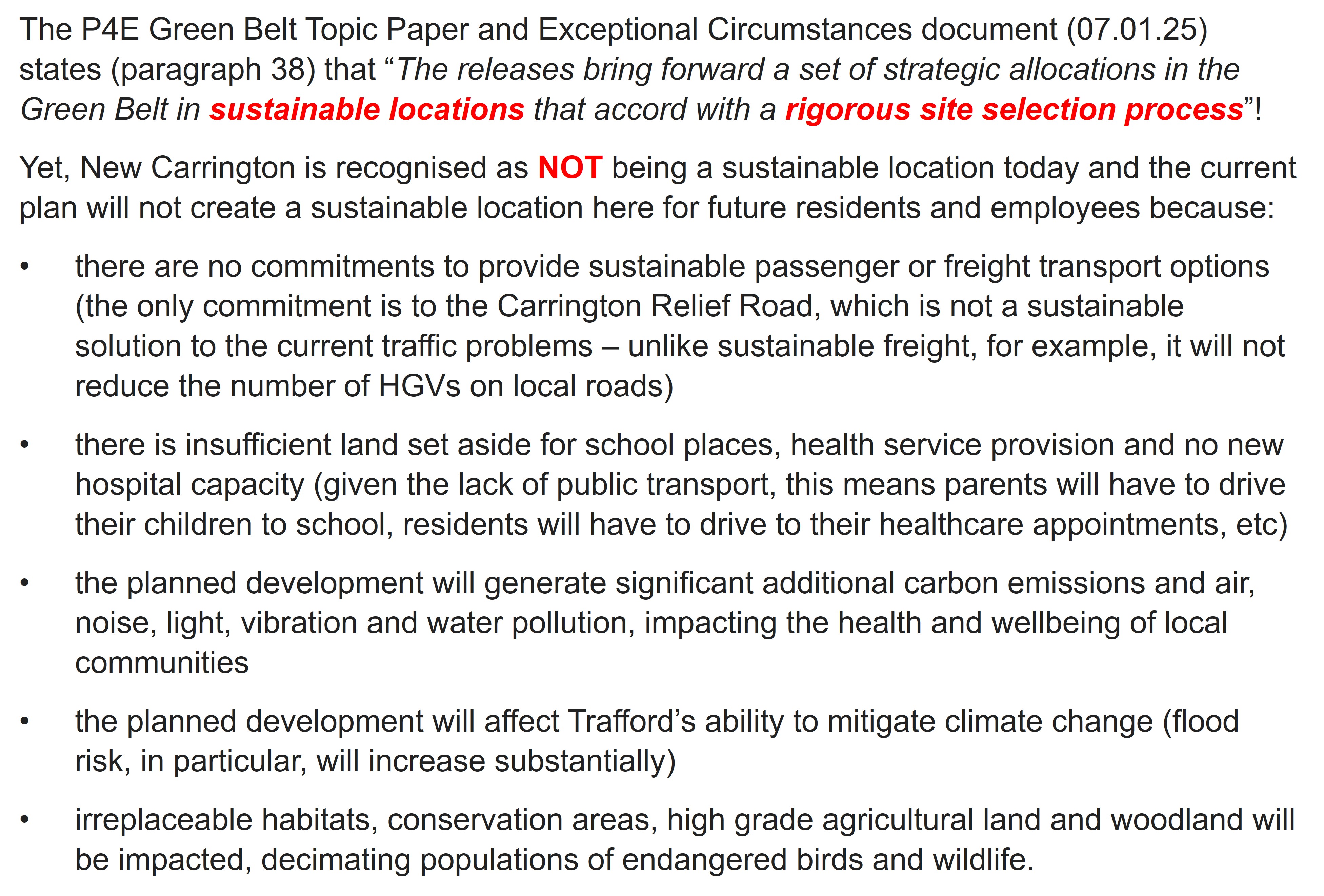 Is New Carrington a suitable site for development? | Friends of ...
